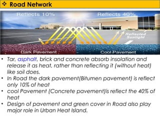 Urban heat island and its planning measurement | PPT