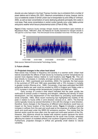 Urban heat island and air quality of london | PDF