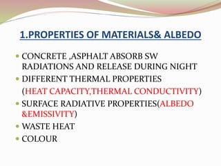 Urban heat island effect | PPTX