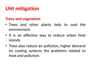 Urban heat islands | PPTX