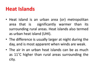 Urban heat islands | PPTX | Indoor Environmental Quality | Home & Garden