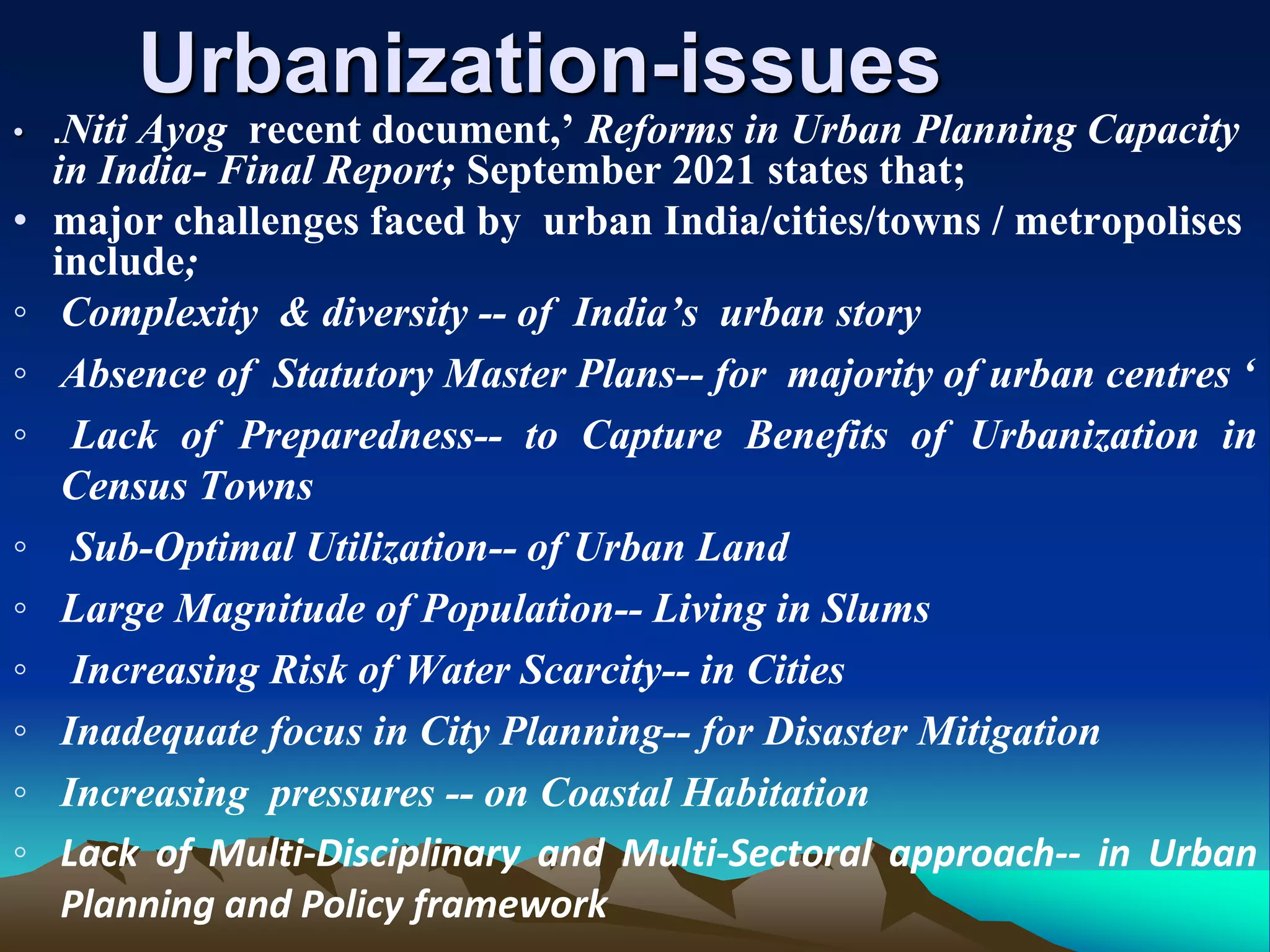 Sustainable Urban Planning-Issues and Options | PPT