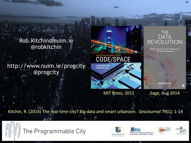 Urban indicators, city benchmarking, and real time dashboards: Knowing ...