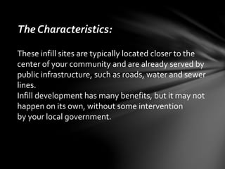 Urban infill | PPTX