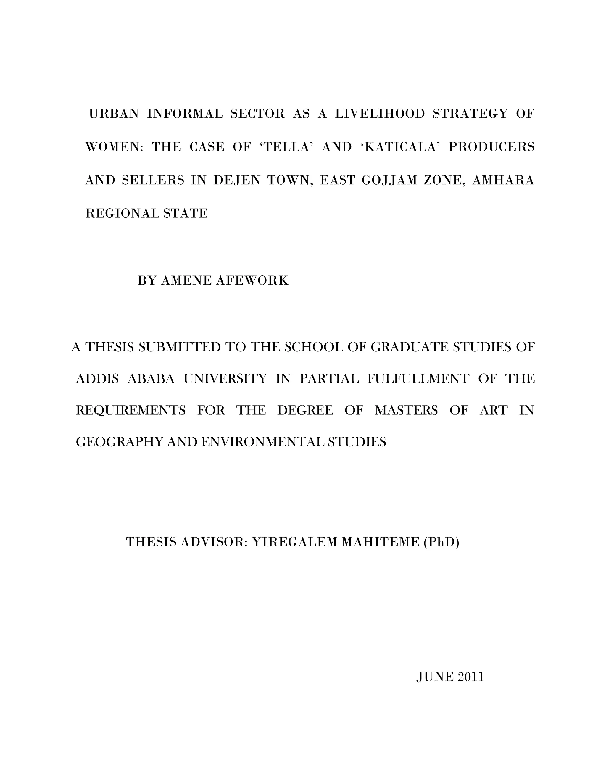 Urban informal sector as a livelihood strategy of women | PDF