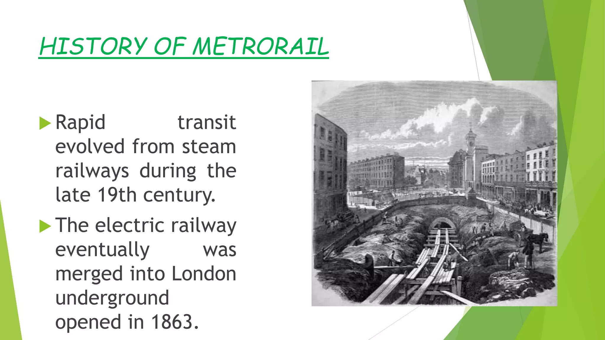 Urban infrastructure on mono, metro and underground | PPTX