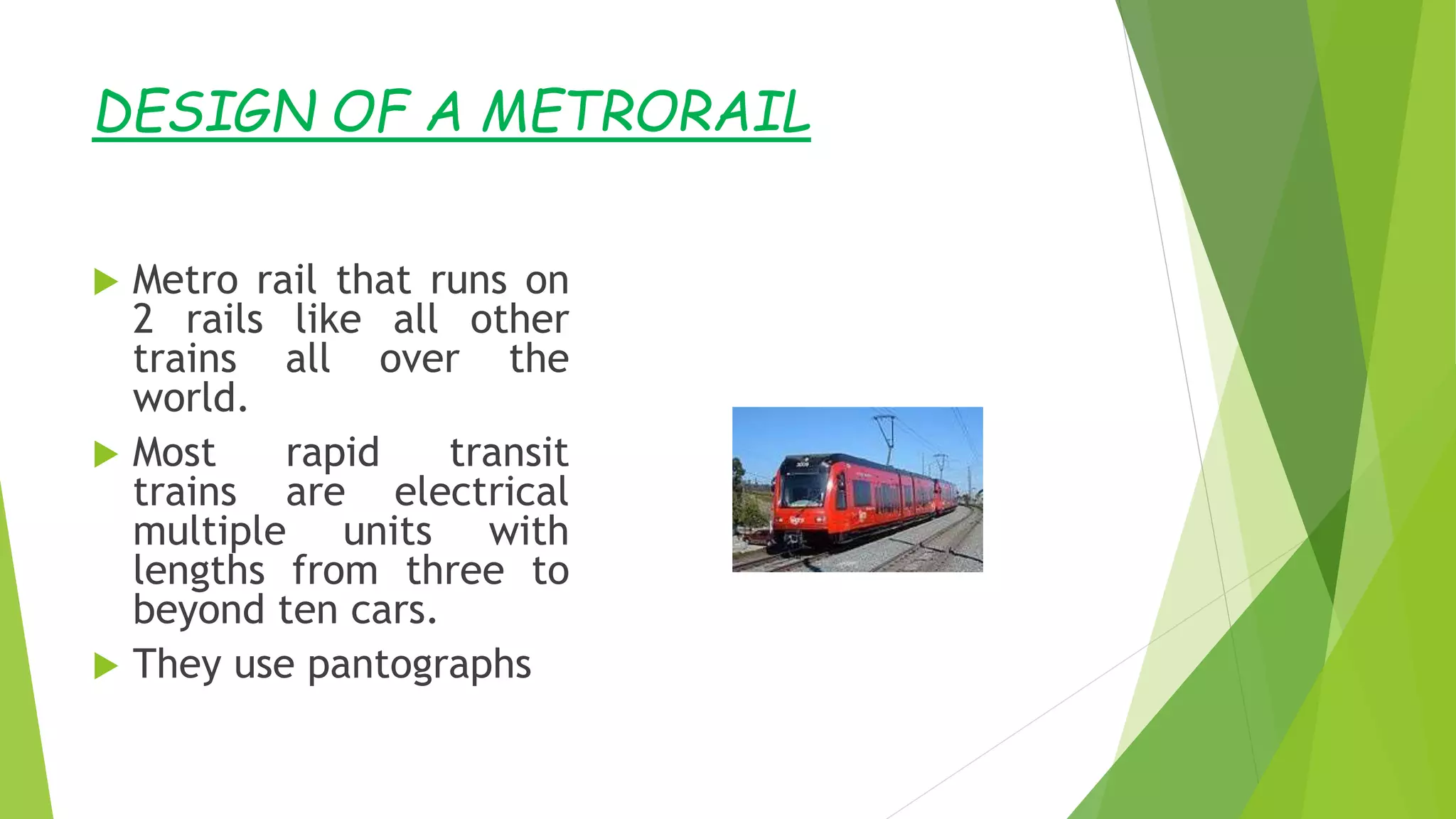 Urban infrastructure on mono, metro and underground | PPTX