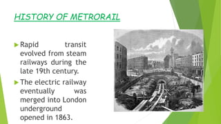 Urban infrastructure on mono, metro and underground | PPTX