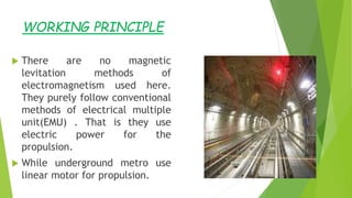 Urban infrastructure on mono, metro and underground | PPTX
