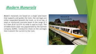 Urban infrastructure on mono, metro and underground | PPTX