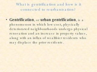 Urbanisation | PPT