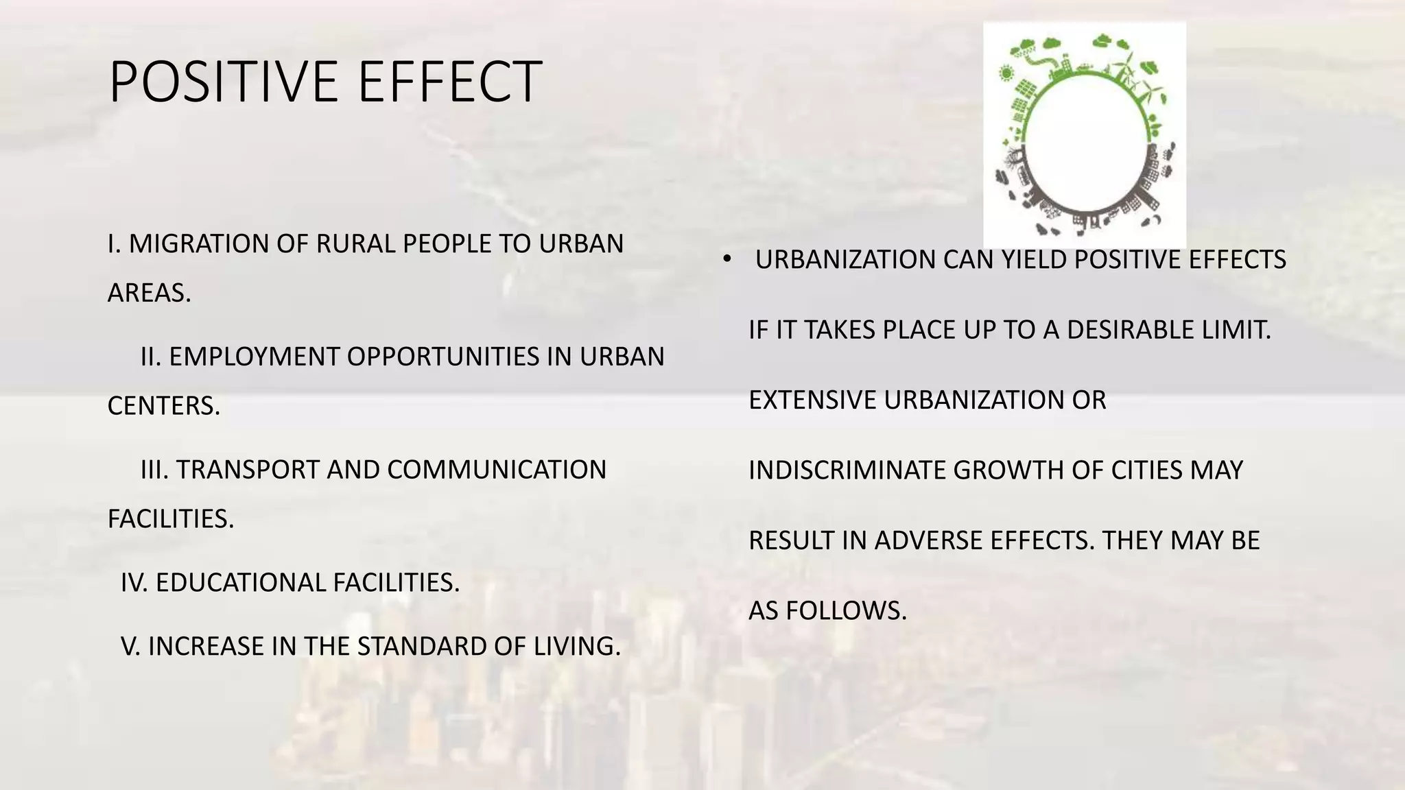 Urbanisation | PPTX