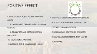 Urbanisation | PPTX