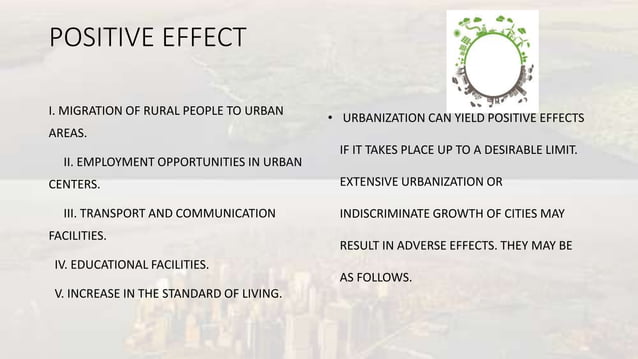 Urbanisation | PPTX