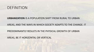 Urbanization Definition