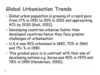 Urbanisation | PPTX