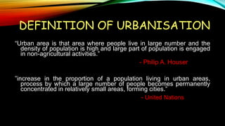 Urbanisation | PPTX | Debated Sensitive Social Issues | Sensitive Topics