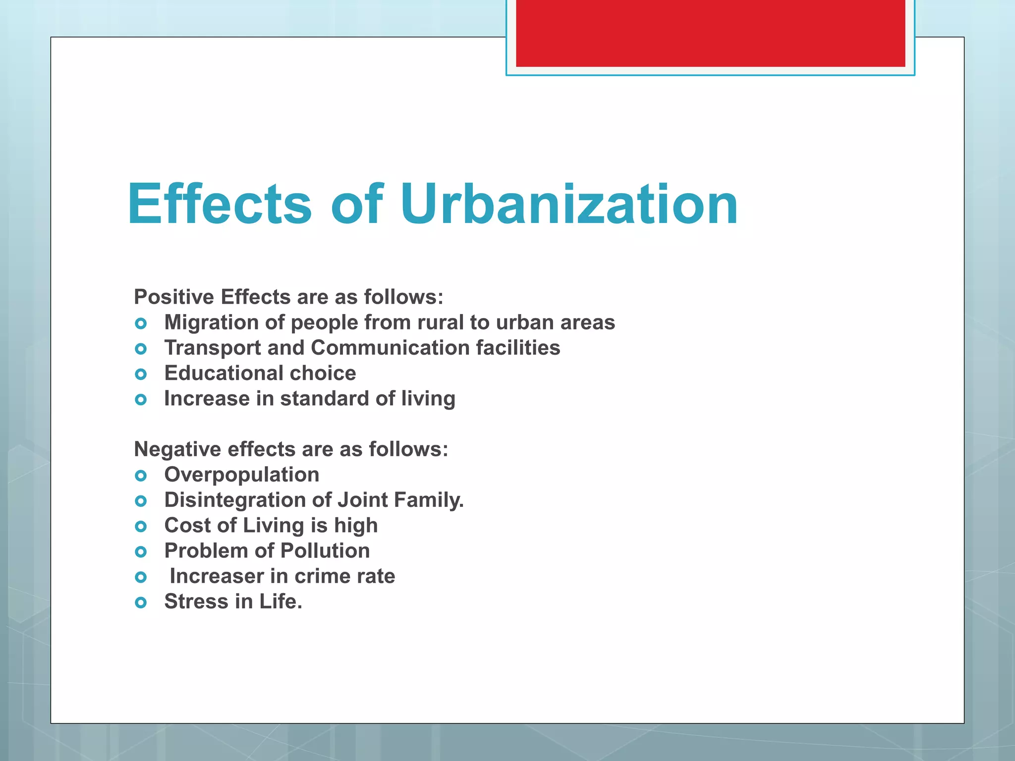 URBANISATION AND ENVIRONMENT | PPTX