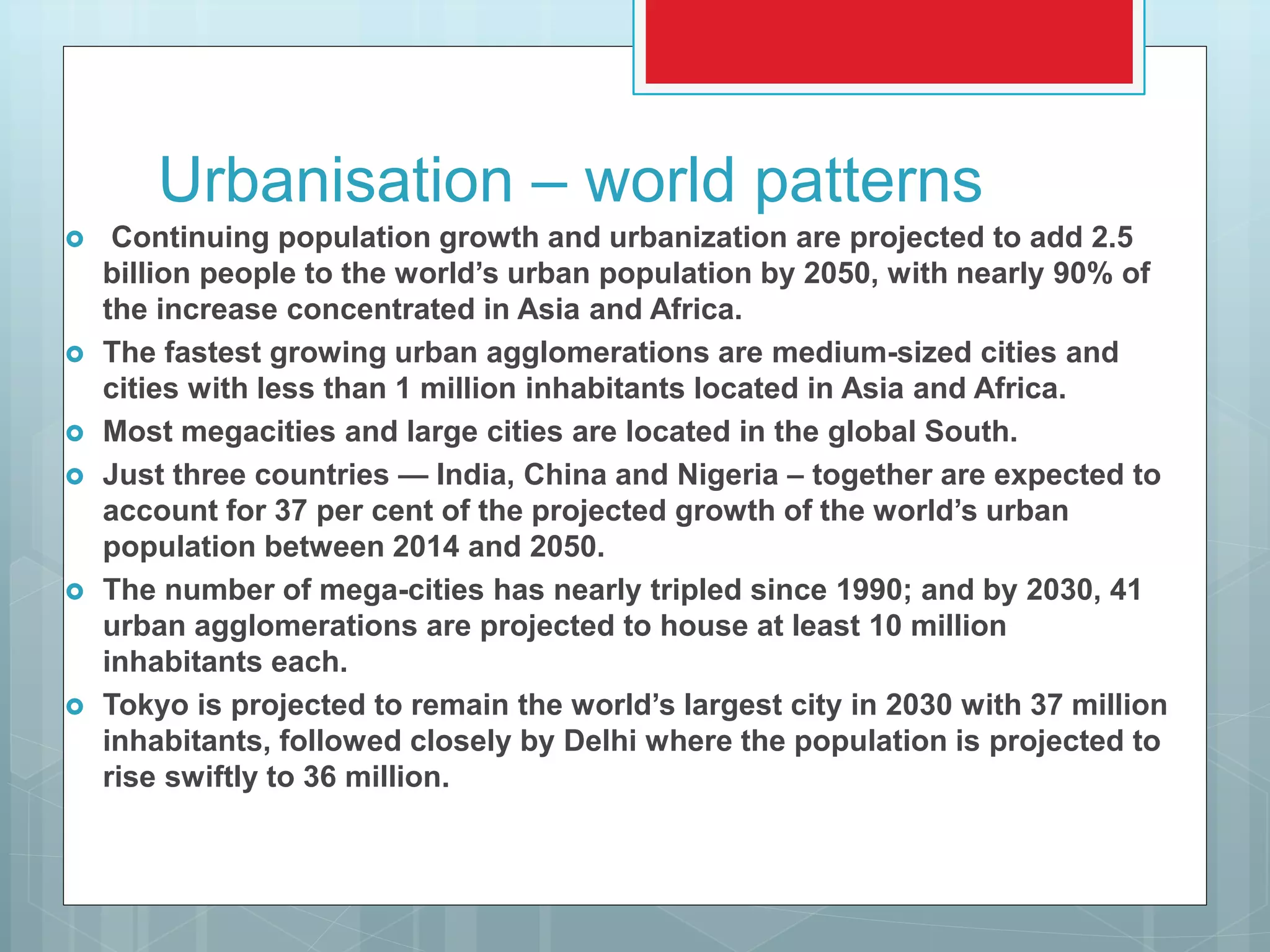 URBANISATION AND ENVIRONMENT | PPTX