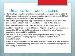 URBANISATION AND ENVIRONMENT | PPTX