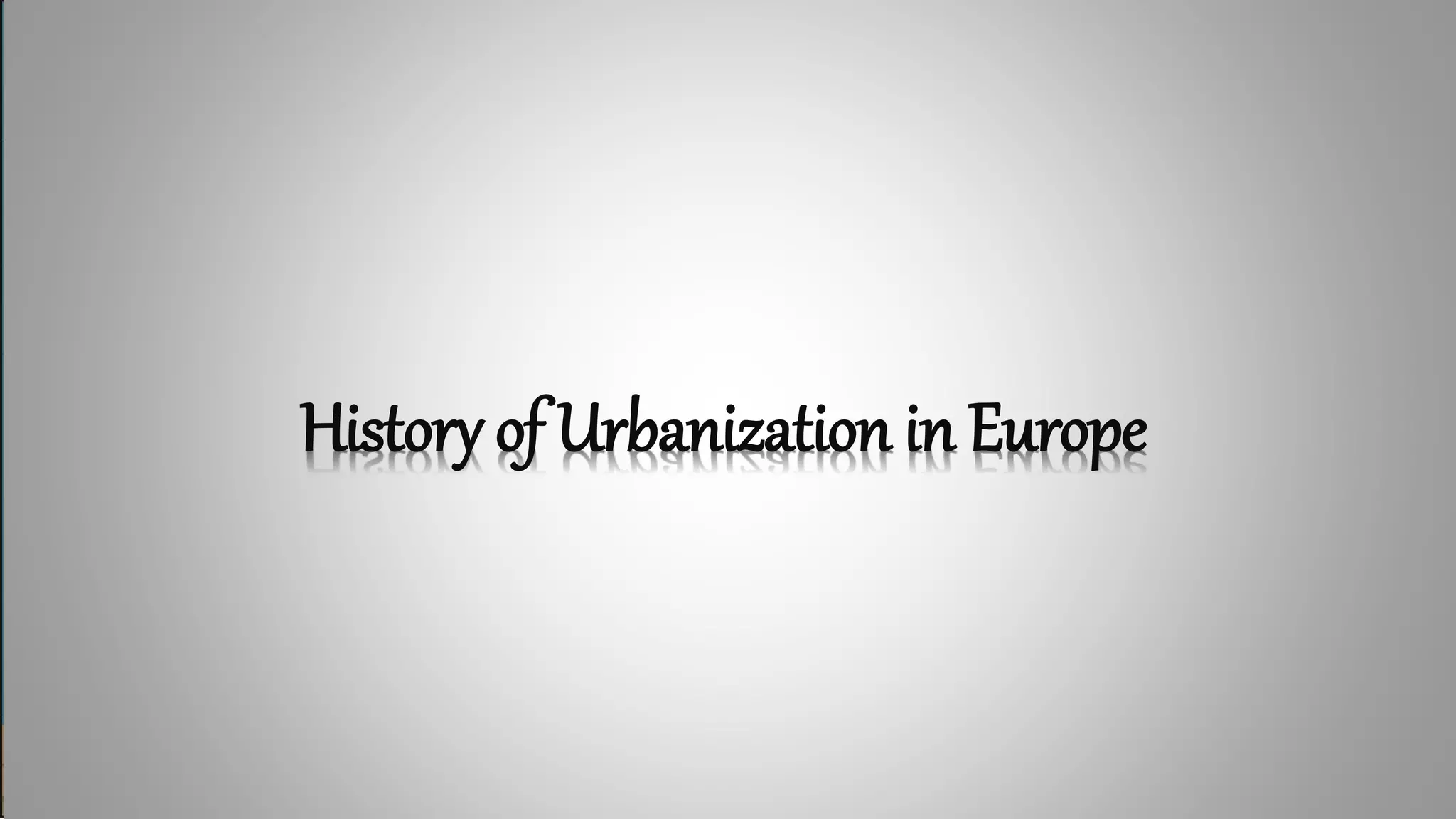 Urbanisation in Euorope.pptx