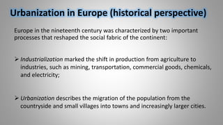 Urbanisation in Euorope.pptx