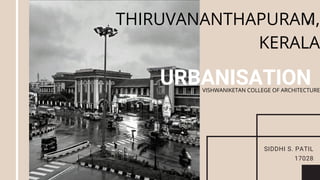 Urbanisation of thiruvananthapuram,kerala | PDF