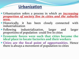 Urbanization | PPTX
