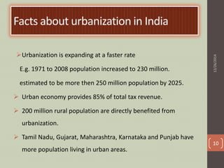 Urbanization in india | PPTX
