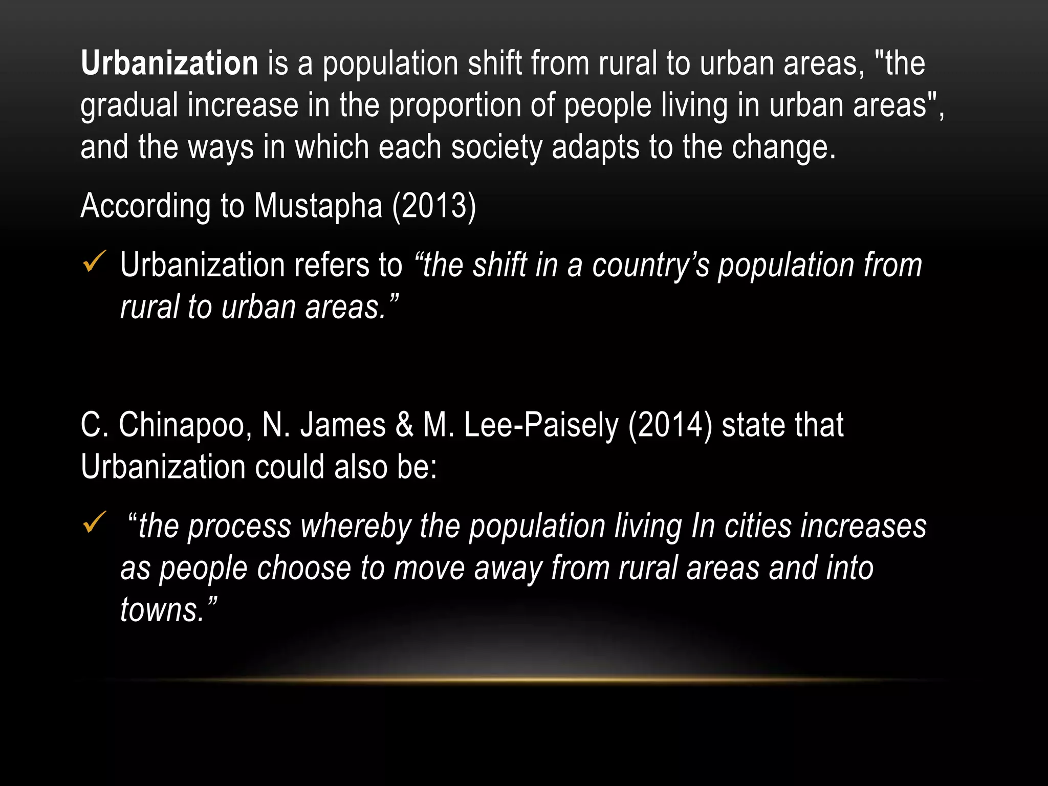 Urbanization | PPT