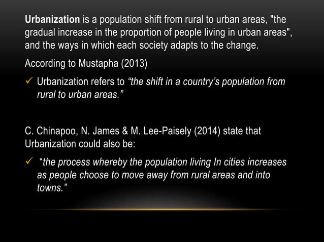 Urbanization | PPT