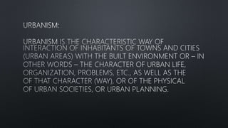 Urbanization | PPTX
