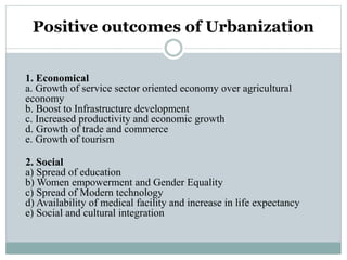 Urbanization and Urbanism | PPTX