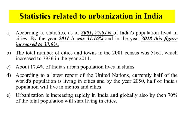 urbanization: The Indian Society and Its Social Effects | PDF