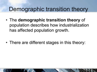 Urbanization: A Theoretical View (Perspectives, growth, cause and ...