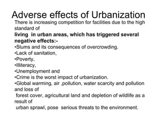 Urbanization impacts | PDF