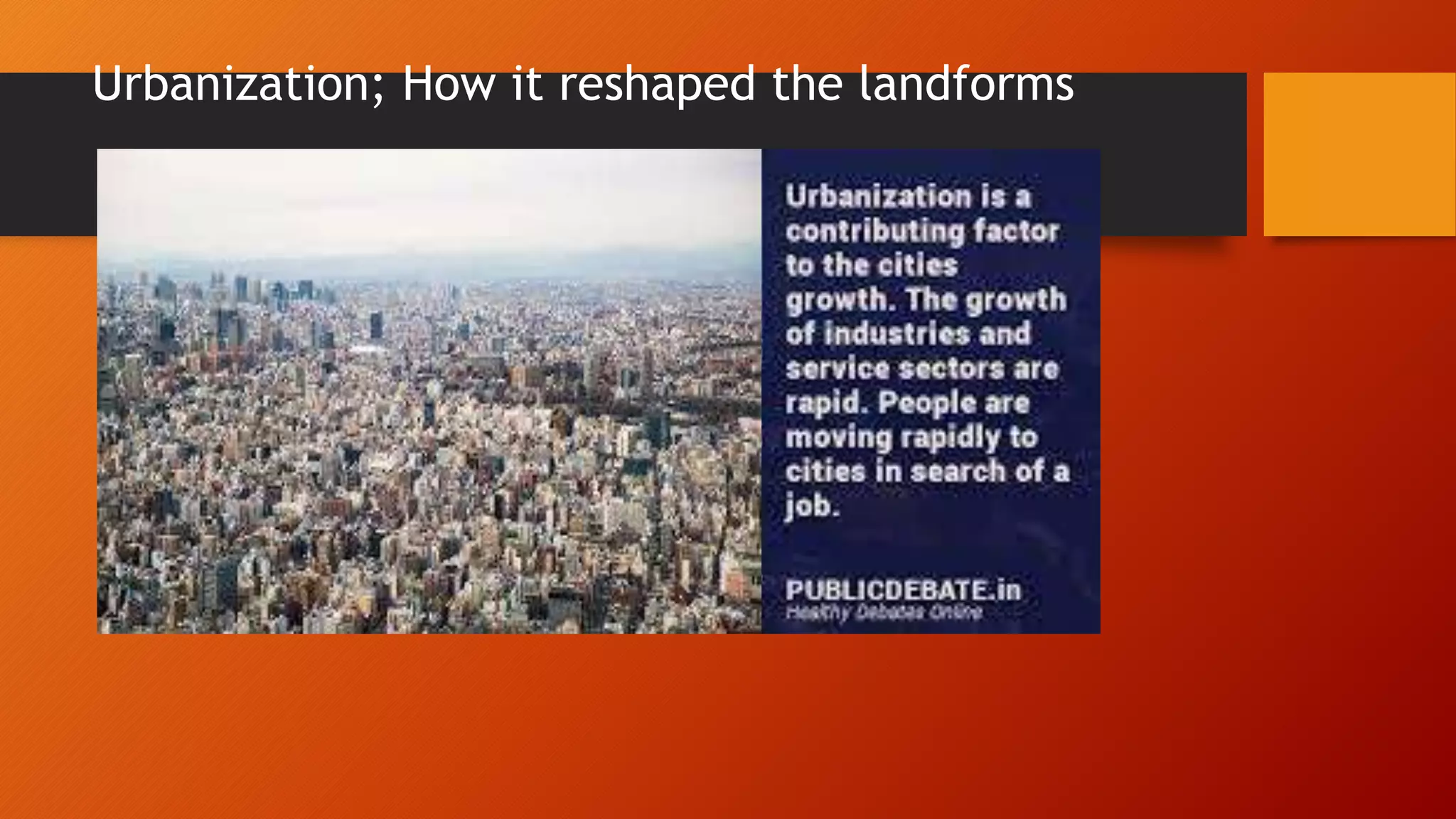 Impact of Urbanization and Technology on Physical environment and ...