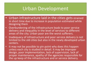 Urbanisation: A key Facilitator to Economic Growth | PPTX