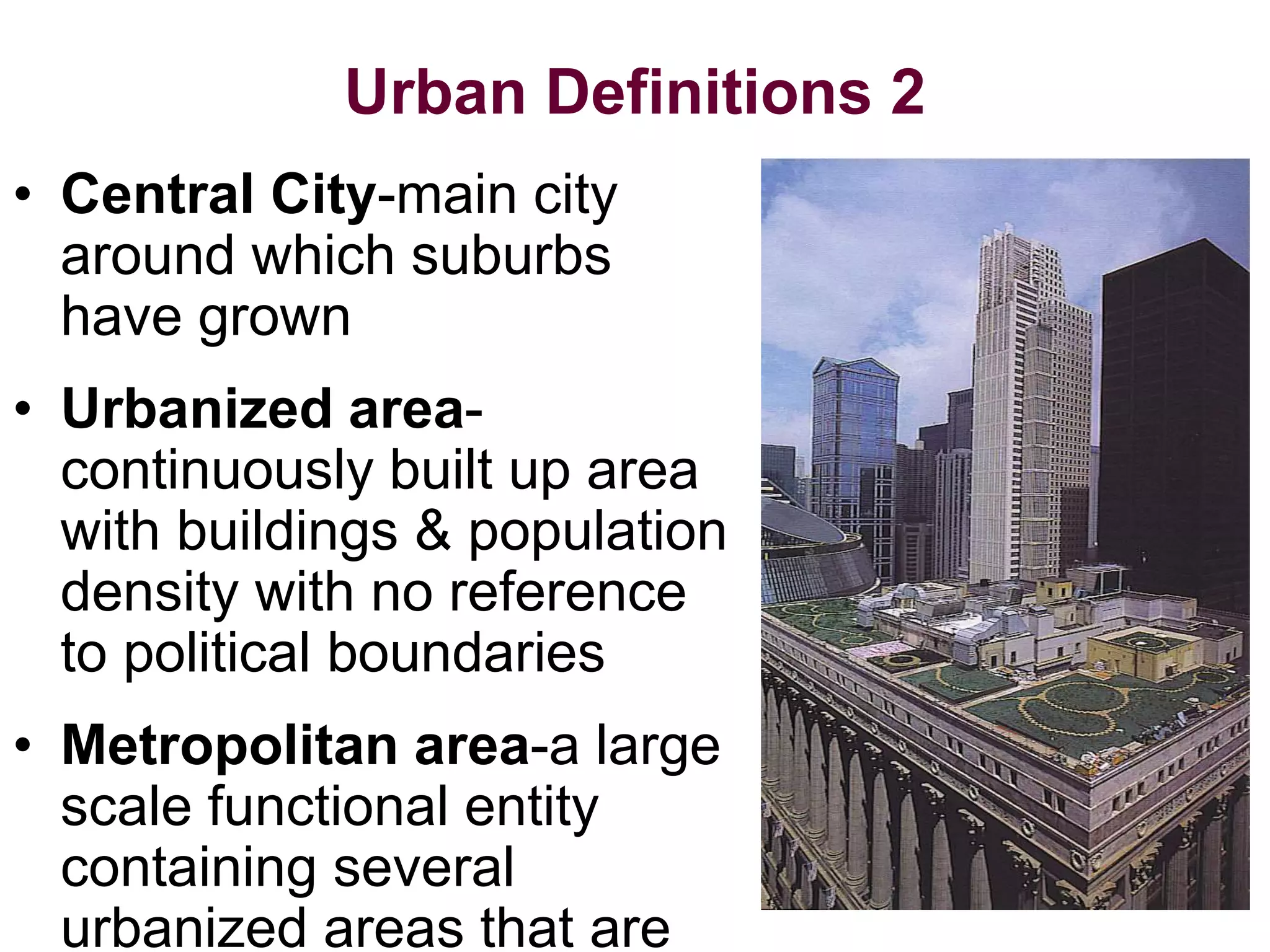 Urbanization and development historical perspective | PPSX