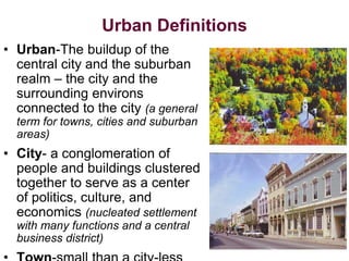 Urbanization and development historical perspective | PPSX