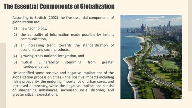 Urbanization And Globalizationpptx Geography Science
