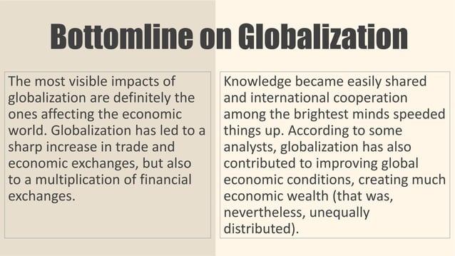 Urbanization and Globalization.pptx | Geography | Science