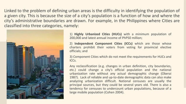 Urbanization And Globalizationpptx Geography Science