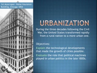 Urbanization ch. 10.2 | PPTX