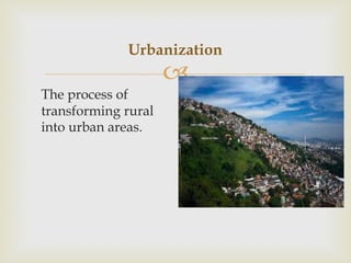 Urbanization: A Concept, Nature and Explanation | PDF