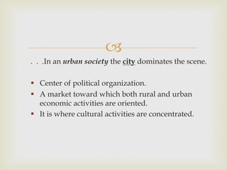 Urbanization: A Concept, Nature and Explanation | PPT