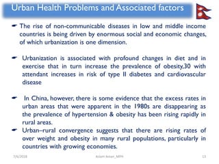 Urbanization and Health : An Article Review | PDF