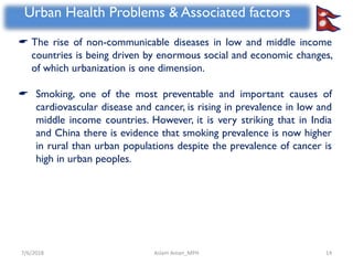 Urbanization and Health : An Article Review | PDF