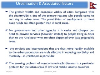 Urbanization and Health : An Article Review | PDF