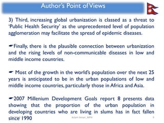 Urbanization and Health : An Article Review | PDF